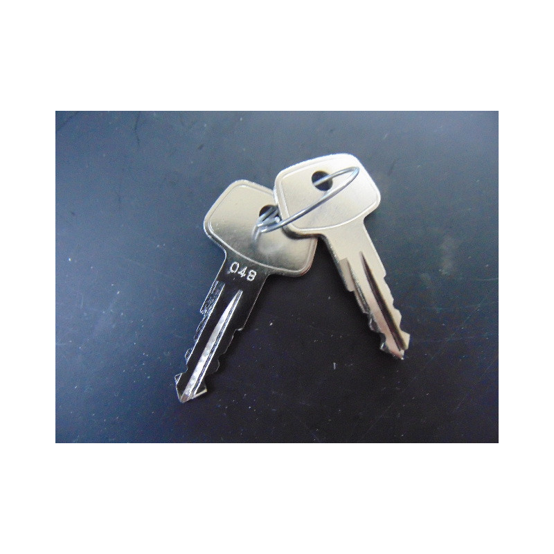 2 Stück Original Ersatzschlüssel Nummer 048 für Kamei Dachboxen